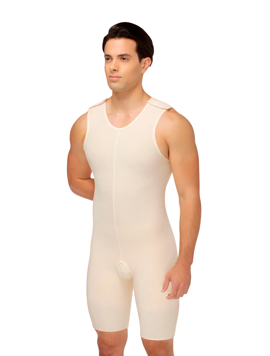 Faja post operatoria femenina hasta la rodilla con broches ...